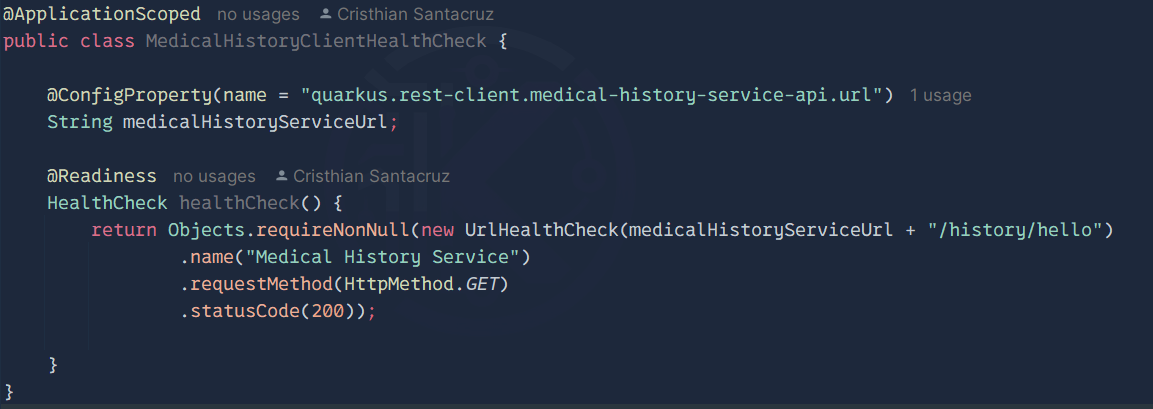 Microservice Medico | Cristhian Santacruz